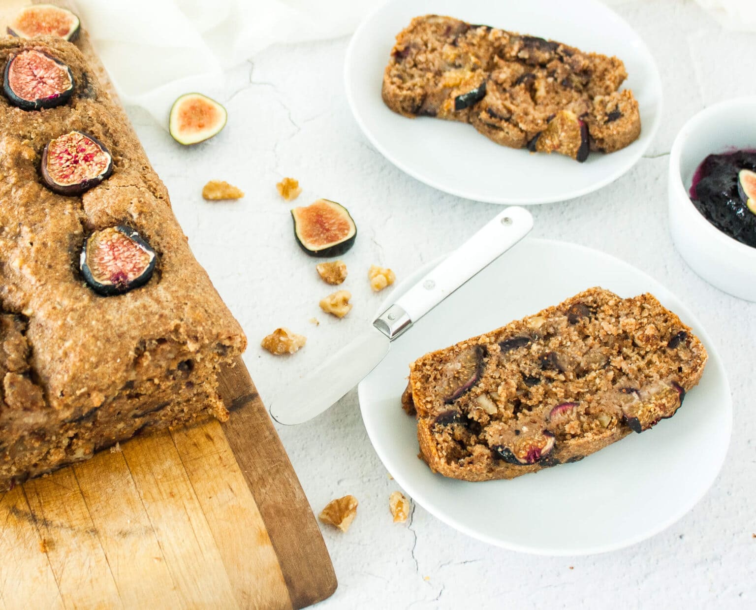 Fig and Walnut Bread with Fresh Figs - Bite Out of Life Nutrition
