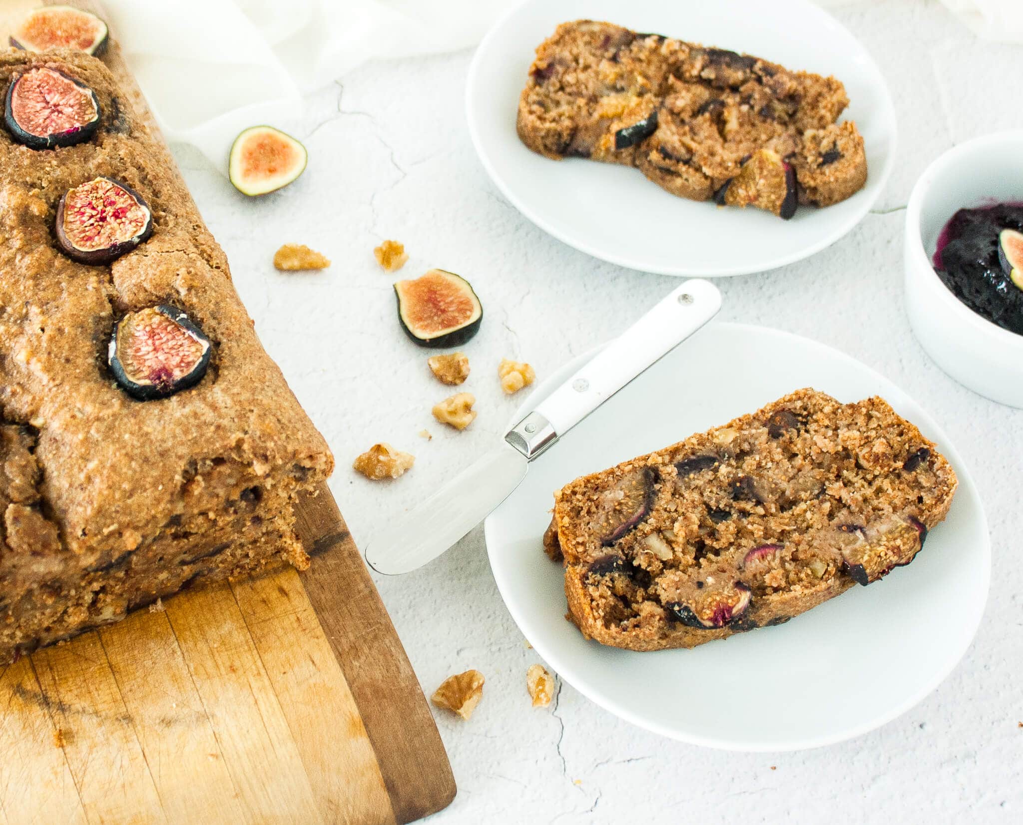 Fig and Walnut Bread with Fresh Figs - Bite Out of Life Nutrition