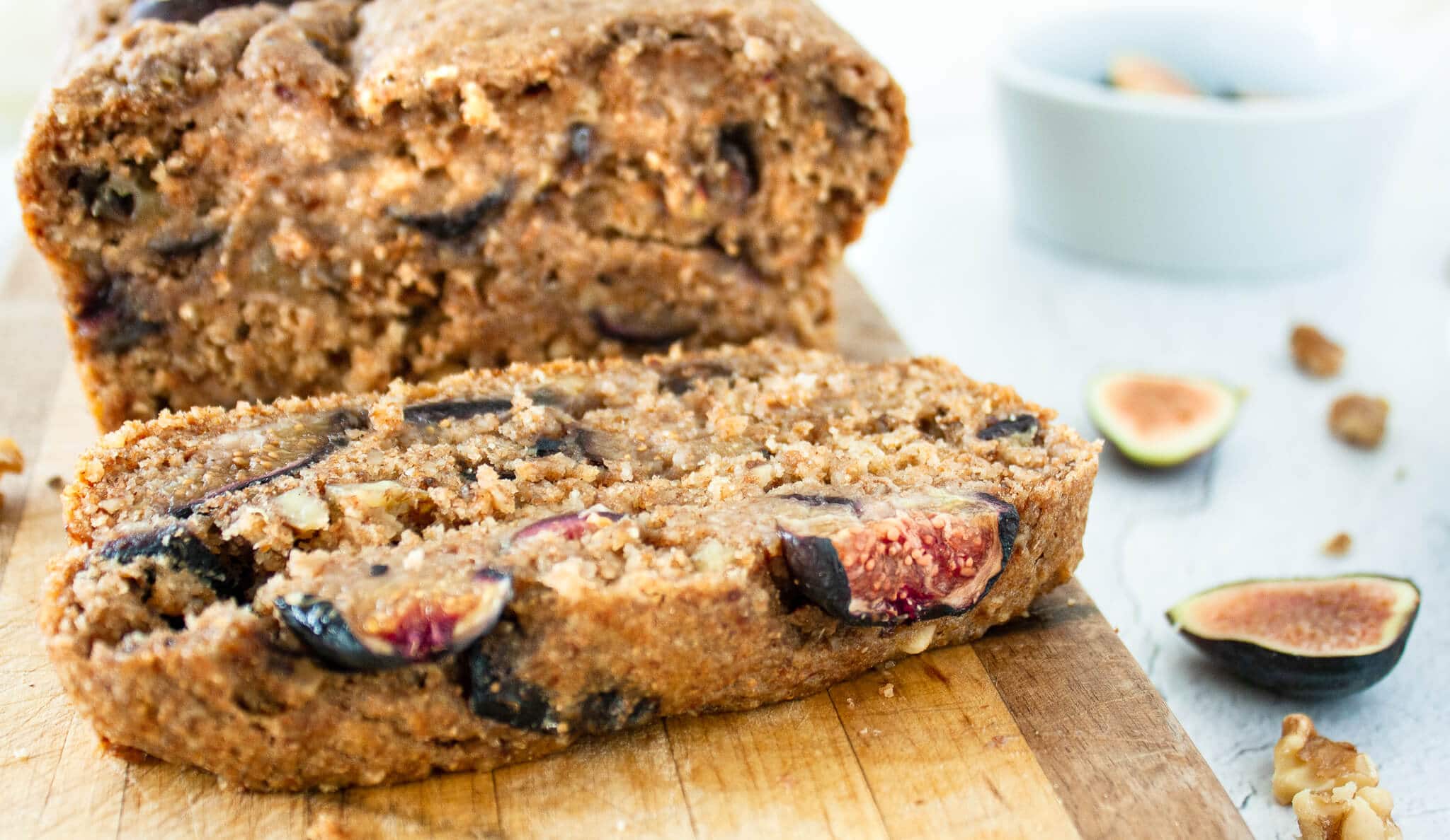 Fig and Walnut Bread with Fresh Figs - Bite Out of Life Nutrition